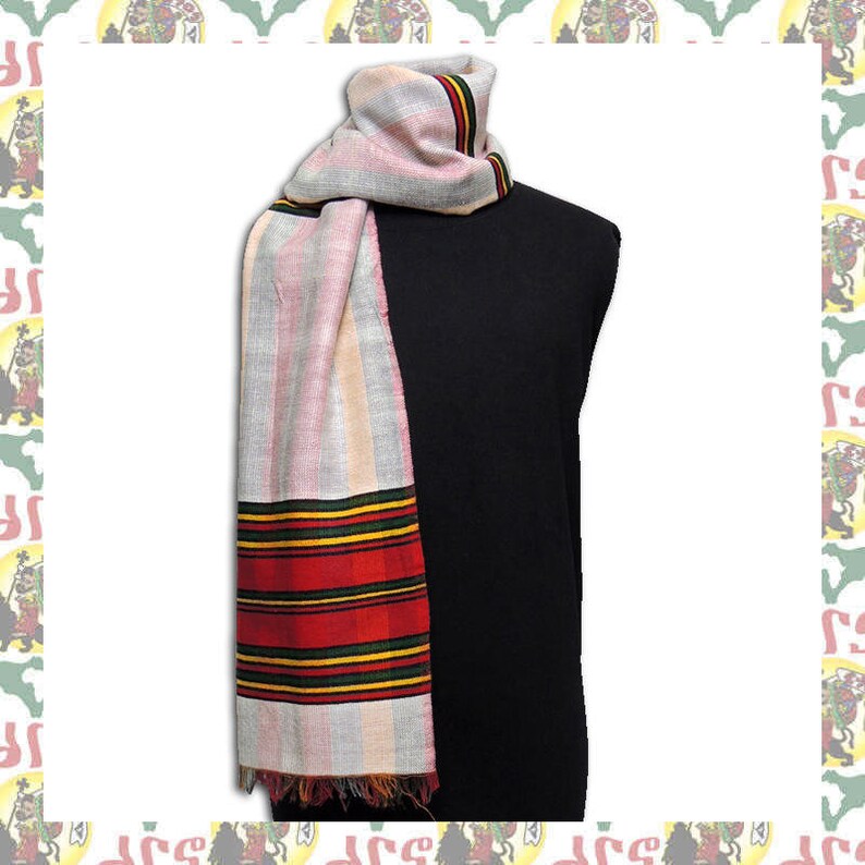 Ethiopian Traditional Woven Ethiopian Cotton Scarf Shawl Head - Etsy