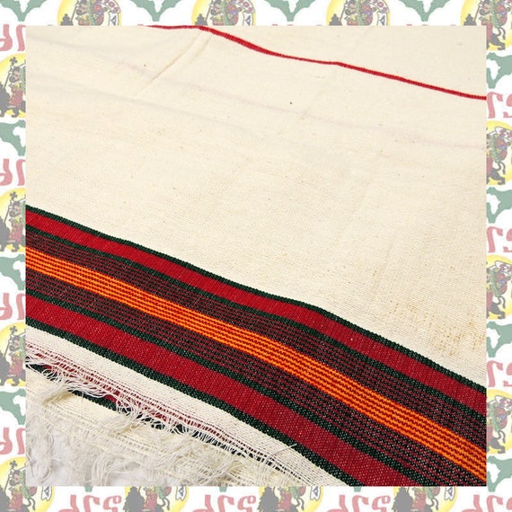 Ethiopian Traditional Woven Ethiopian Cotton Scarf Shawl Head | Etsy