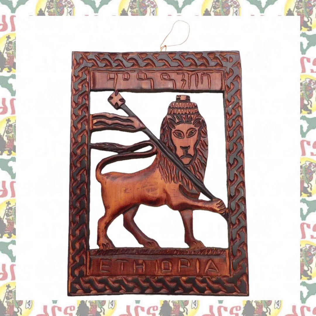 Ethiopian Wood Carving: Moa Anbessa (lion of Judah) / Reggae Rasatafari ...