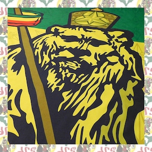 Rastafarian Majesty: the Lion of Judah Tapestry Extra-large Flag (haile ...