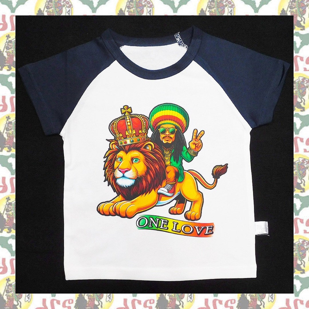 Kids T-shirts Drs A37/ Children's Tee Lion of Judah Reggae Jah ...