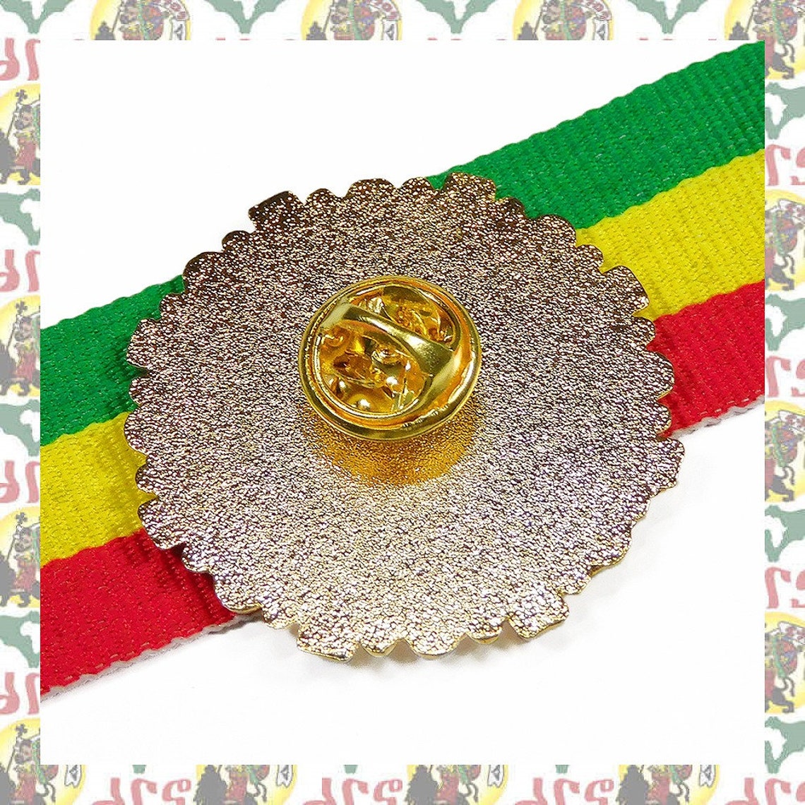 Order of Solomon's [drs] 2D/3D Pins Badge (roots Reggae, Rastafari ...