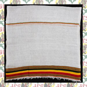 Ethiopian Traditional Woven Ethiopian Cotton Scarf Shawl Head Wrap ...