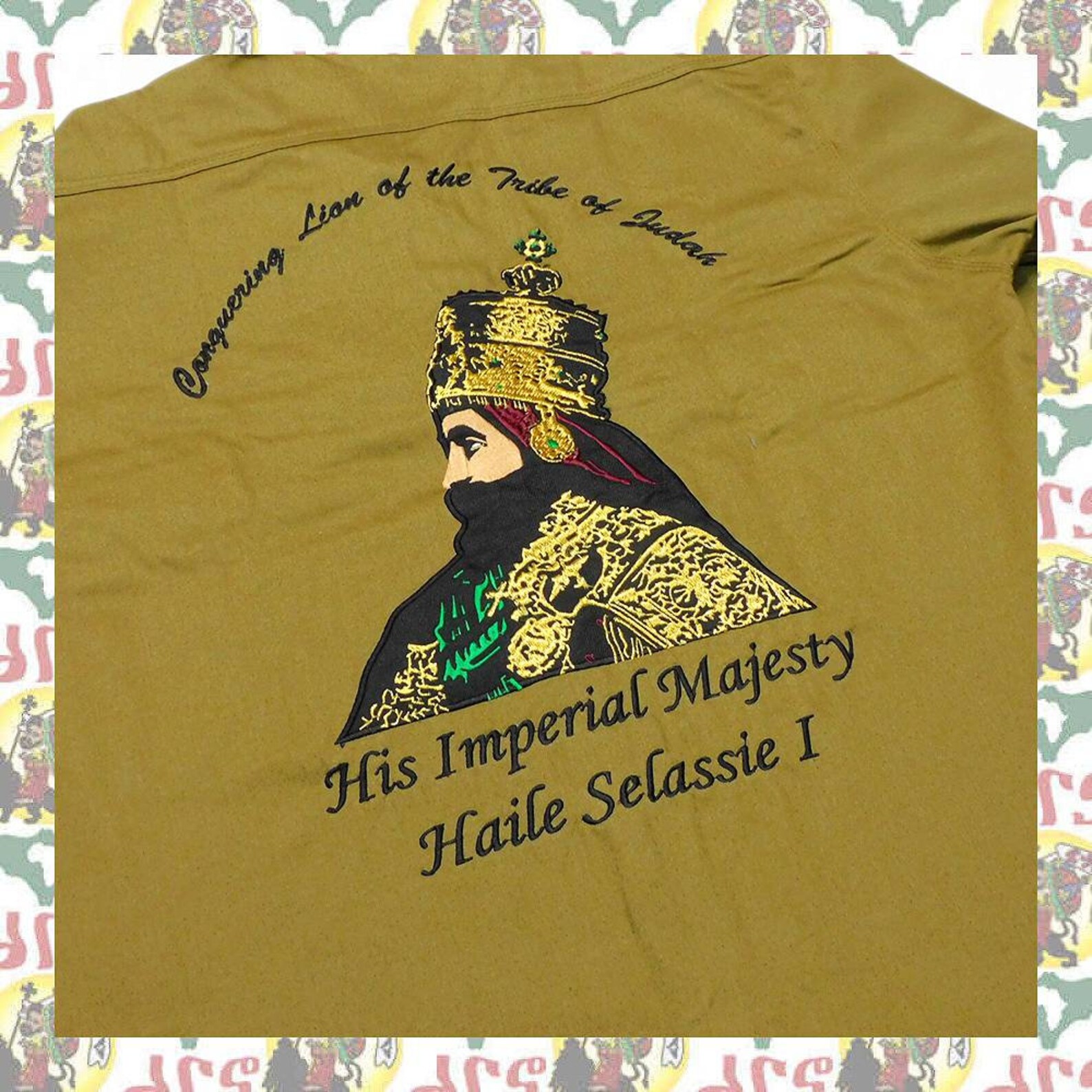 Haile Selassie I drshaile Selassie I Embroidered - Etsy