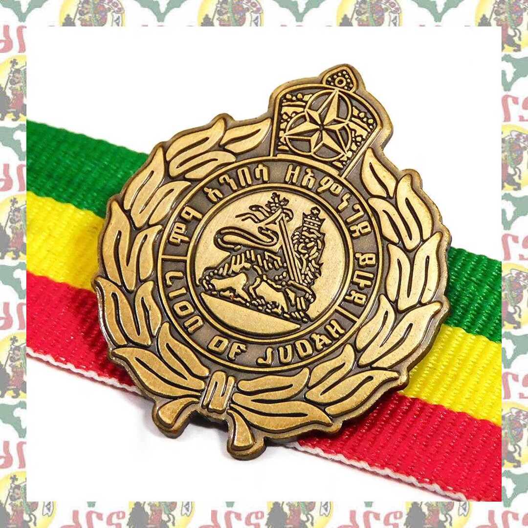Moa Ambessa [drs] 2D Pins Badge (roots Reggae, Rastafari, Lapel Pin ...