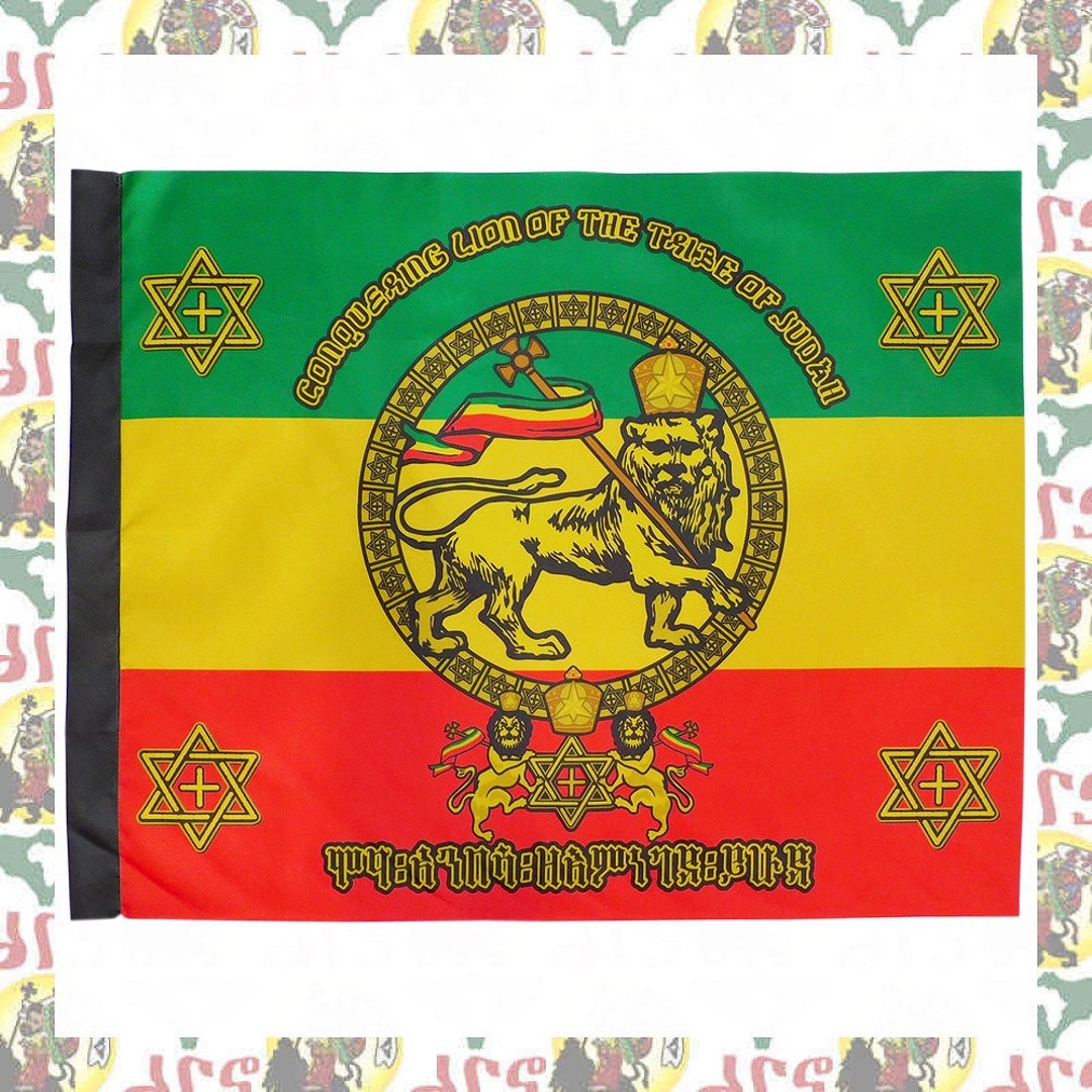 The Lion of Judah [drs]tapestry(flag) Haile Selassie I Reggae ...