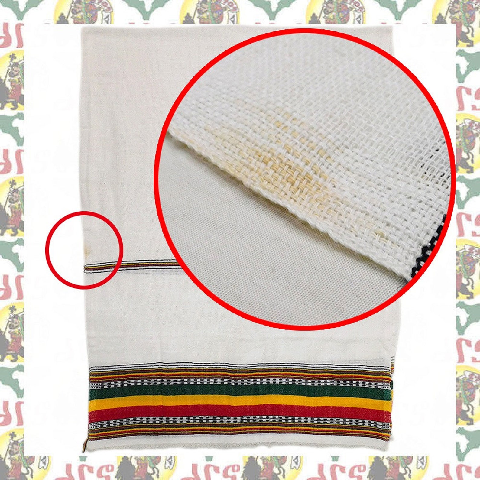 Ethiopian Traditional Woven Ethiopian Cotton Scarf Shawl Head Wrap ...