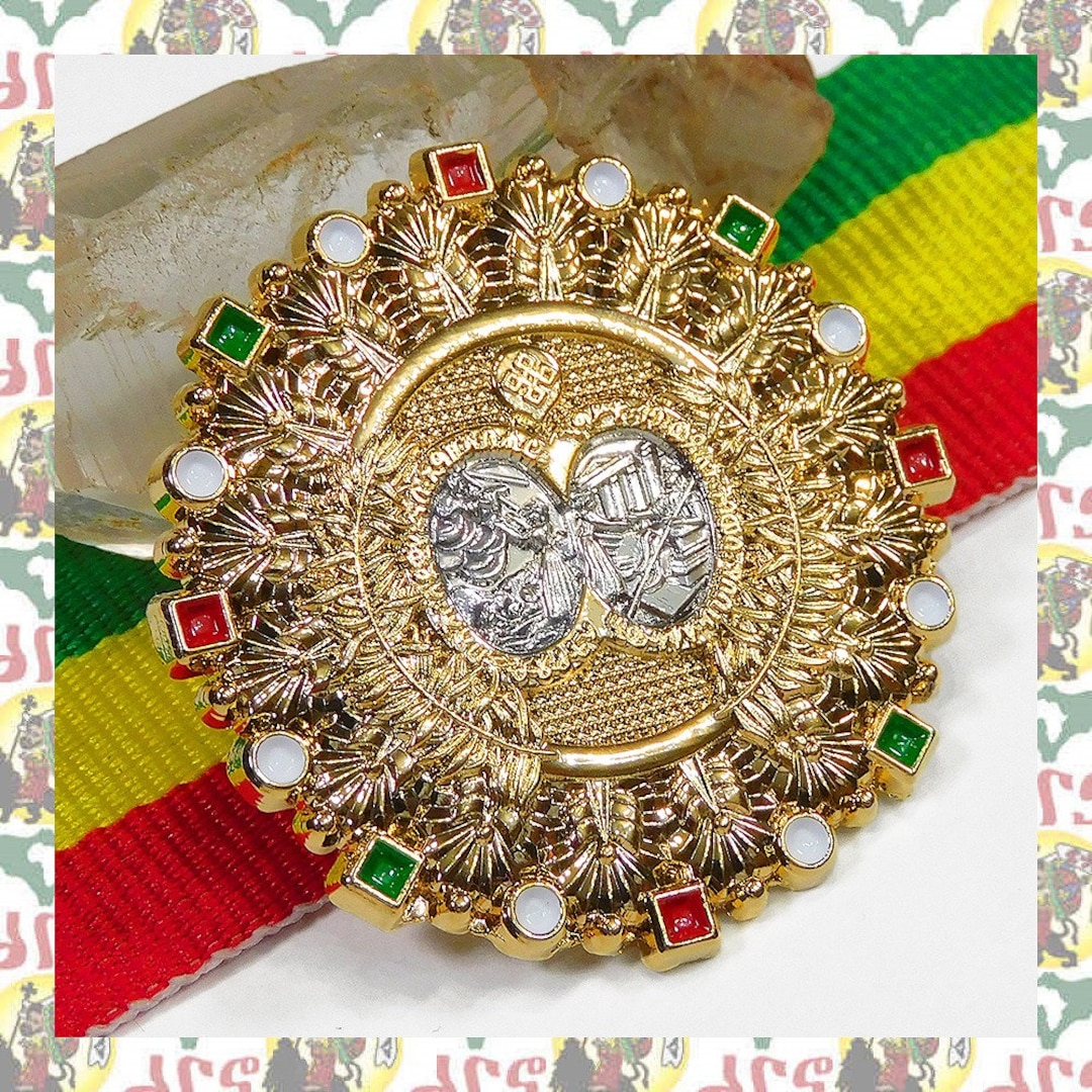 Order of Solomon's [drs] 2D/3D Pins Badge (roots Reggae, Rastafari ...