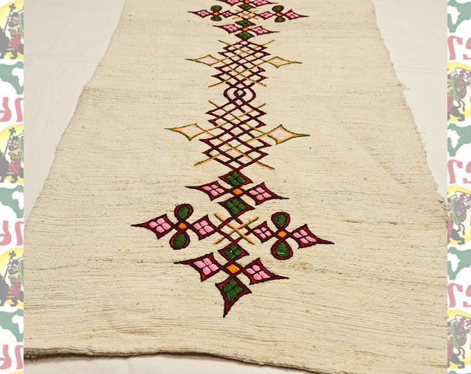 Ethiopian Hand Woven Hand Embroidery Luncheon Mat Place Mat (roots ...
