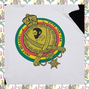 Ethiopian Jah Army [drs] 5.6oz T-shirts Roots Reggae Dub Haile Selassie ...