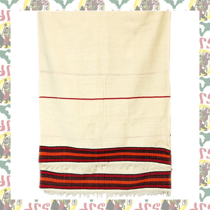 Ethiopian Traditional Woven Ethiopian Cotton Scarf Shawl Head - Etsy