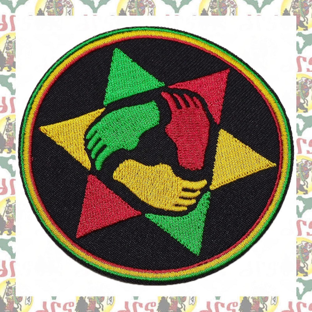 Embroidery Iron Patch (rasta, Reggae, Ethiopia, Écusson Thermocollan ...