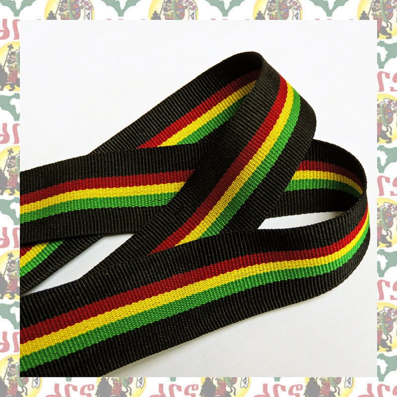 25mm Ethiopia Africa Rasta Color Ribbon Made in Ethiopia - Etsy