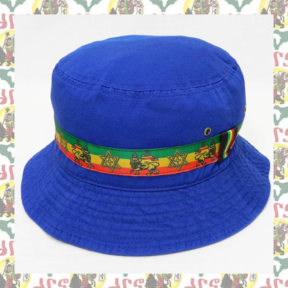 Grosgrain Ribbon drs Bucket Hat rasta Reggae Ethiopia Dub - Etsy
