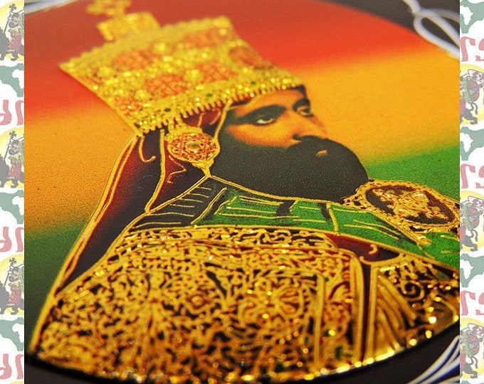 Rastafari Haile Selassie Jamaican Music Sticker Rasta Buy Black Indoor ...