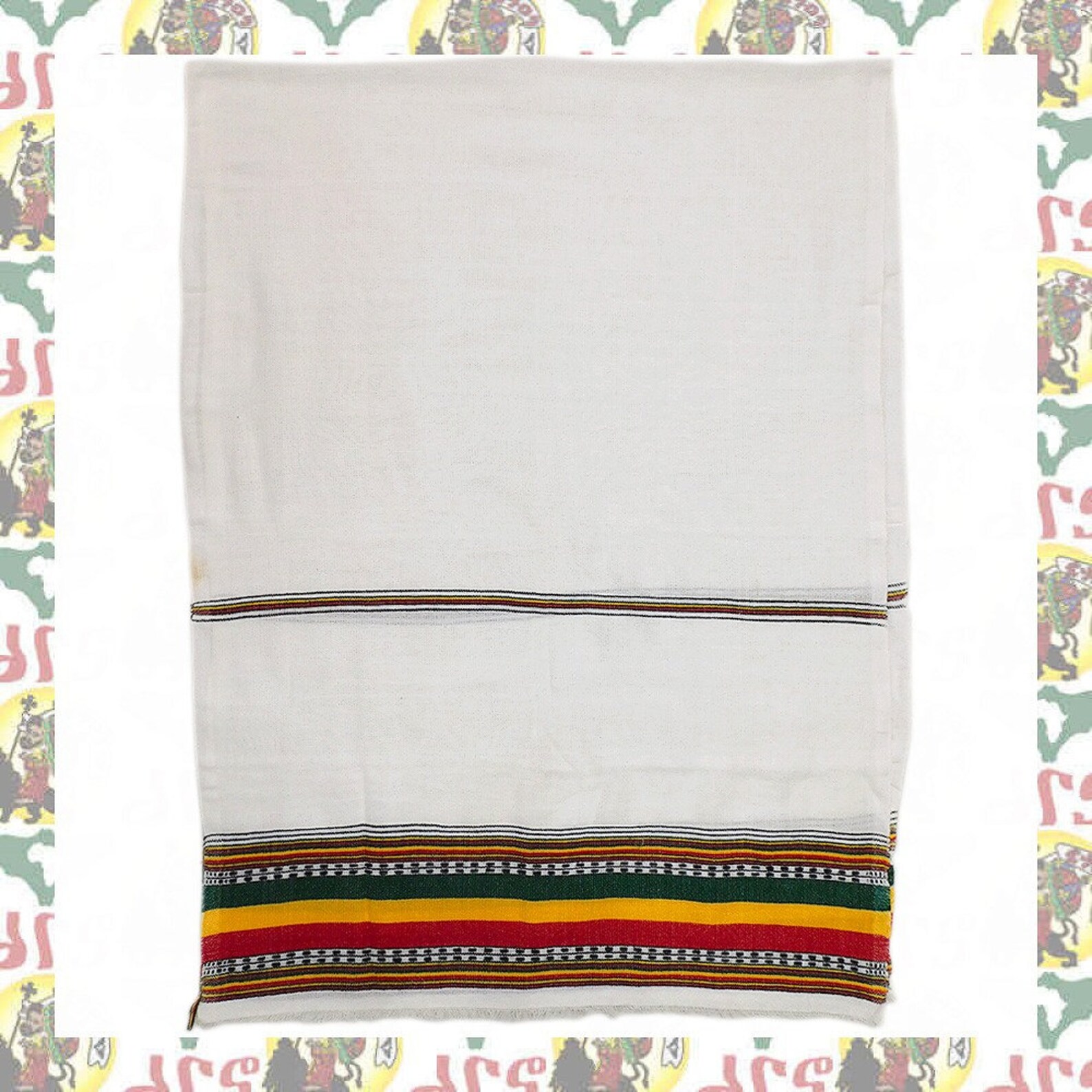 Ethiopian Traditional Woven Ethiopian Cotton Scarf Shawl Head Wrap ...