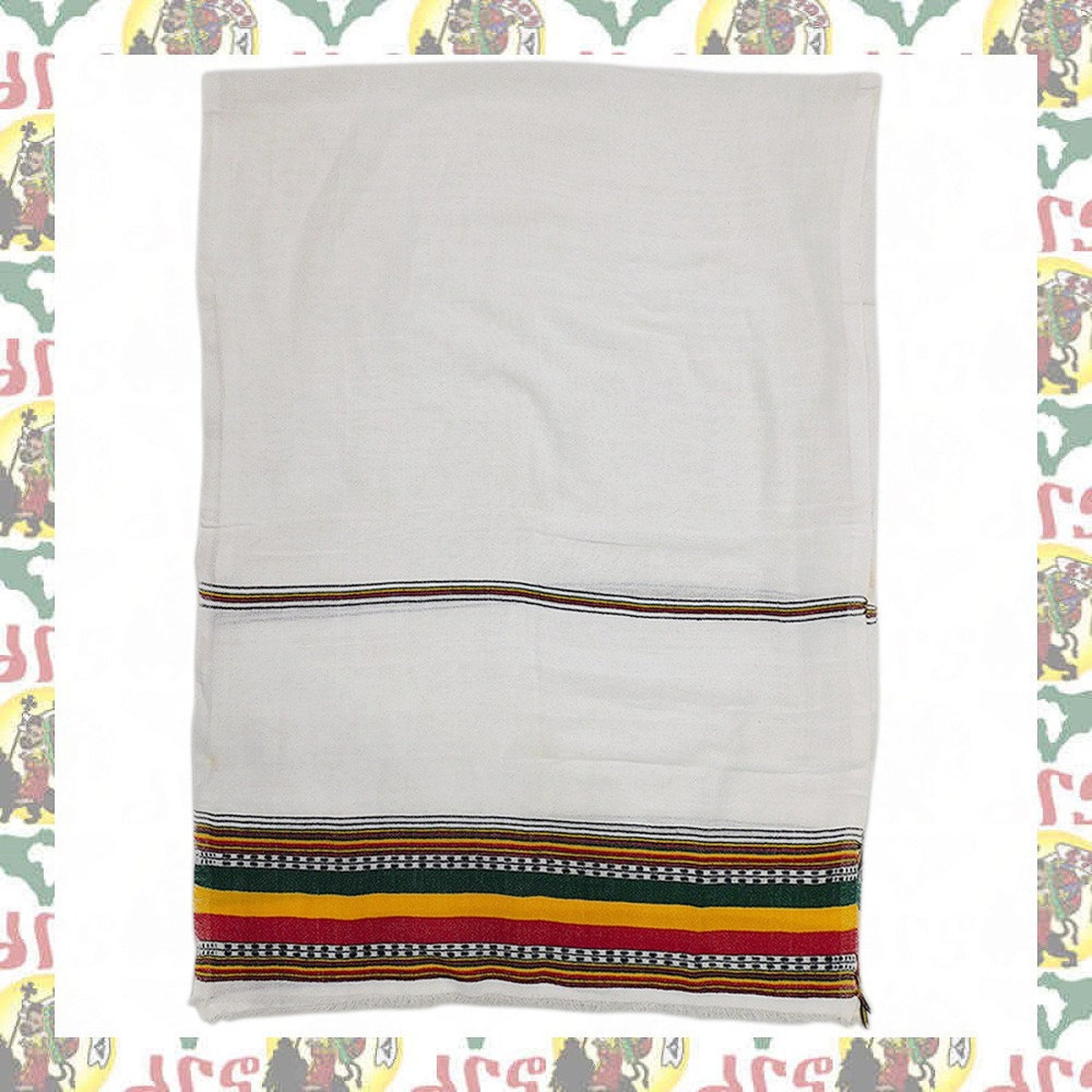 Ethiopian Traditional Woven Ethiopian Cotton Scarf Shawl Head Wrap ...