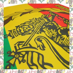 The Lion of Judah [drs]tapestry(flag) Haile Selassie I Reggae ...