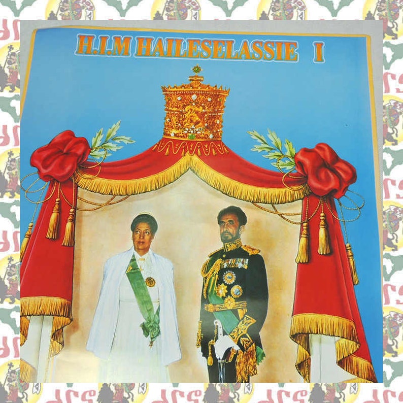 Emperor Haile Selassie and Empress Menen Portrait Poster Published in ...
