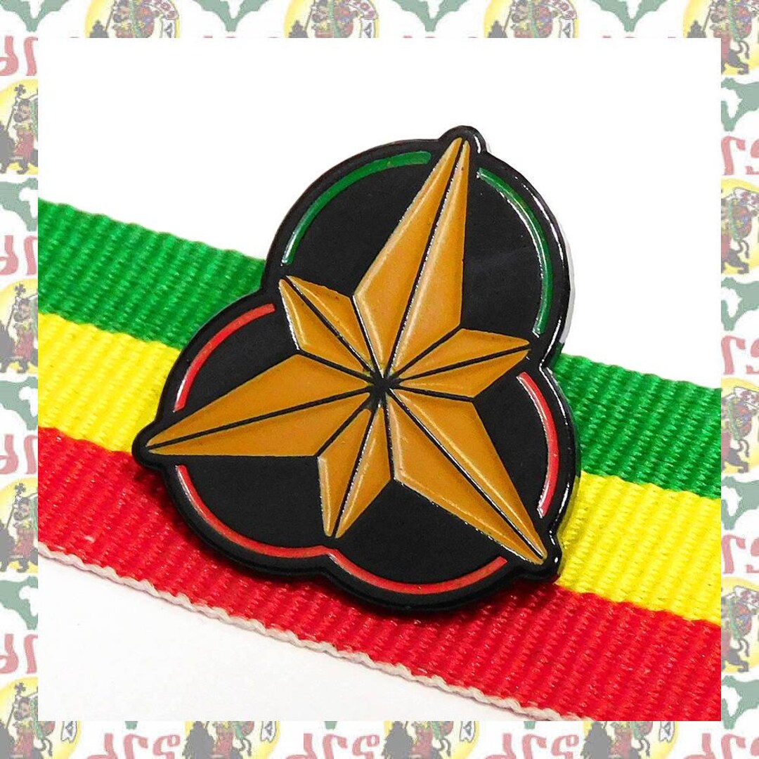 Power of the Trinity [drs] 2D Pins Badge (rasta Reggae Ethiopia Africa ...