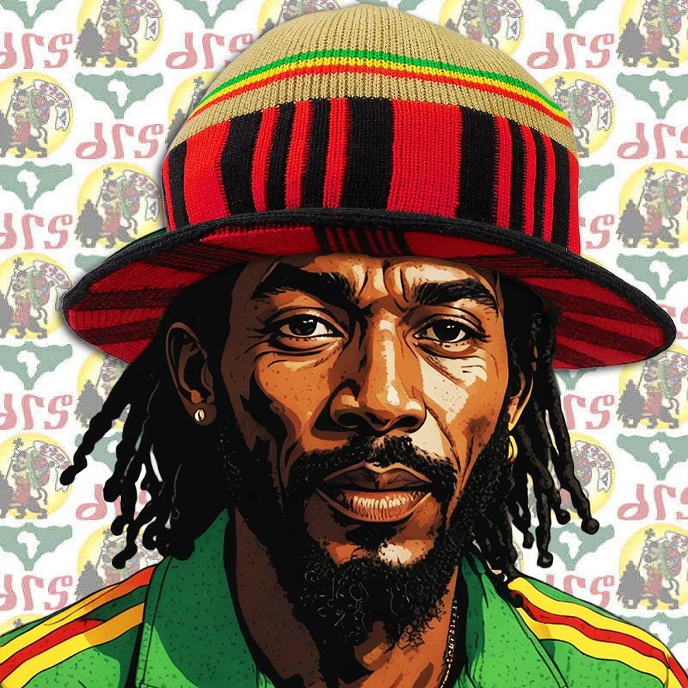 Rasta Style Knit Hat – Reggae Inspired Dreadlock Cap (roots Reggae ...
