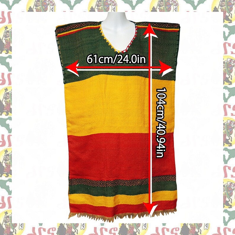 Ethiopian Traditional Cotton Dress Rastafari Reggae Dub Tra - Etsy