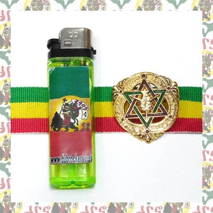 Queen of Sheba Medal [drs] 2D/3D Pins Badge (rasta Reggae Ethiopia ...