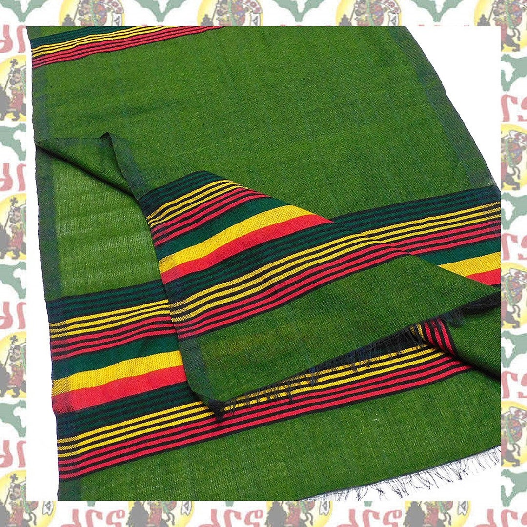 Ethiopian Traditional Woven Ethiopian Cotton Scarf Shawl Head Wrap ...