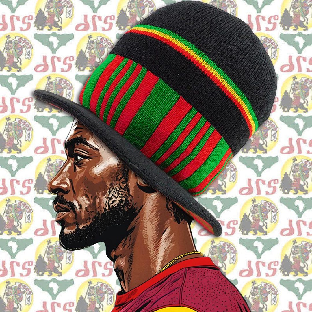 Rasta Style Knit Hat – Reggae Inspired Dreadlock Cap / Jamaica Reggae ...