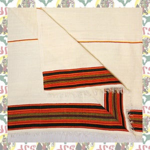 Ethiopian Traditional Woven Ethiopian Cotton Scarf Shawl Head - Etsy