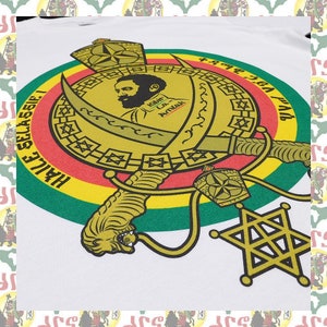 Ethiopian Jah Army [drs] 5.6oz T-shirts Roots Reggae Dub Haile Selassie ...