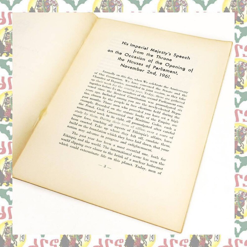 His Imperial Majesty's Speech from the Throne on the | Etsy