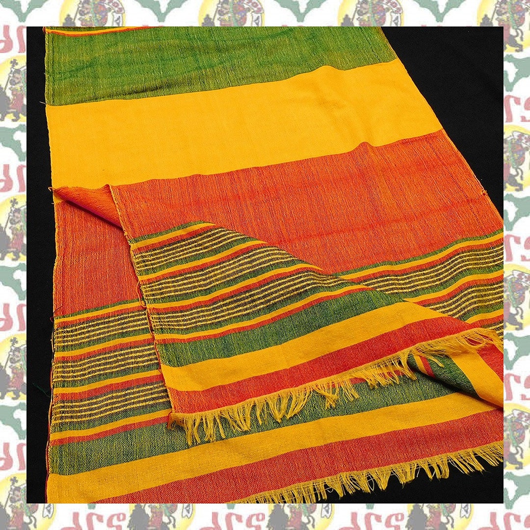 Ethiopian Traditional Woven Ethiopian Cotton Scarf Shawl Head Wrap ...