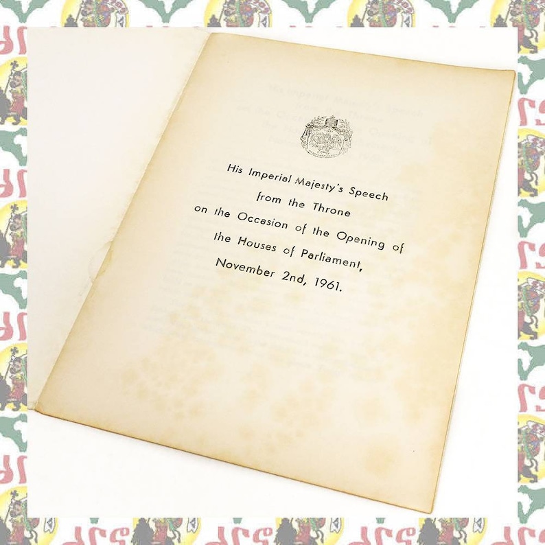 His Imperial Majesty's Speech From the Throne on the Occasion of the ...