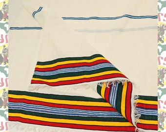 Ethiopian Traditional Woven Ethiopian Cotton Scarf Shawl Head | Etsy