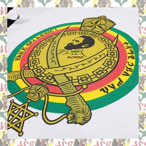Ethiopian Jah Army [drs] 5.6oz T-shirts Roots Reggae Dub Haile Selassie ...
