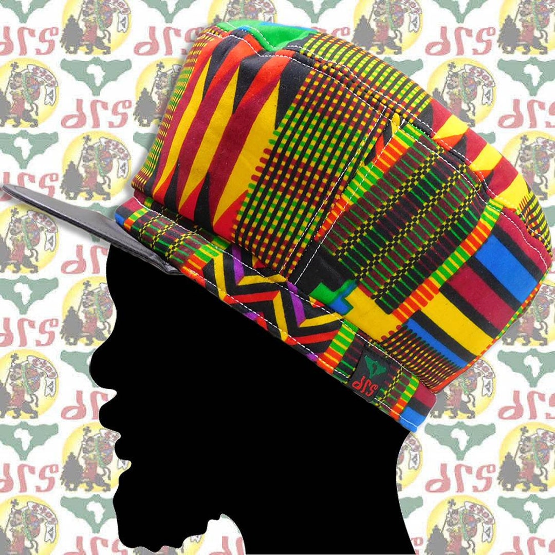 Drs [size-r/59cm - 64cm] Reversible Marshall Style Rasta Crown Hat ...