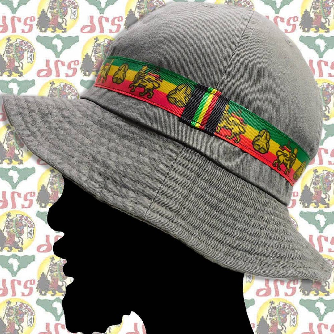 Grosgrain Ribbon [drs] Metro Hat A75 (rasta Reggae Ethiopia Dub ...