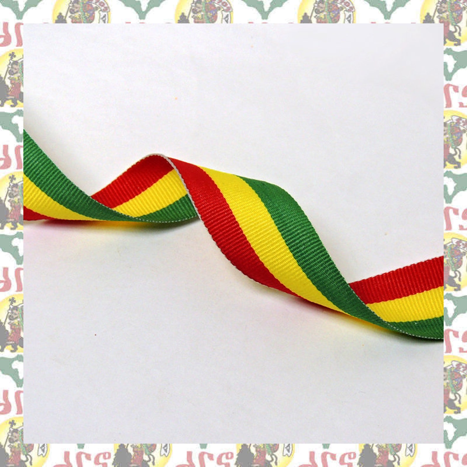 25mm Ethiopia Africa Rasta Color Ribbon Made in Ethiopia - Etsy