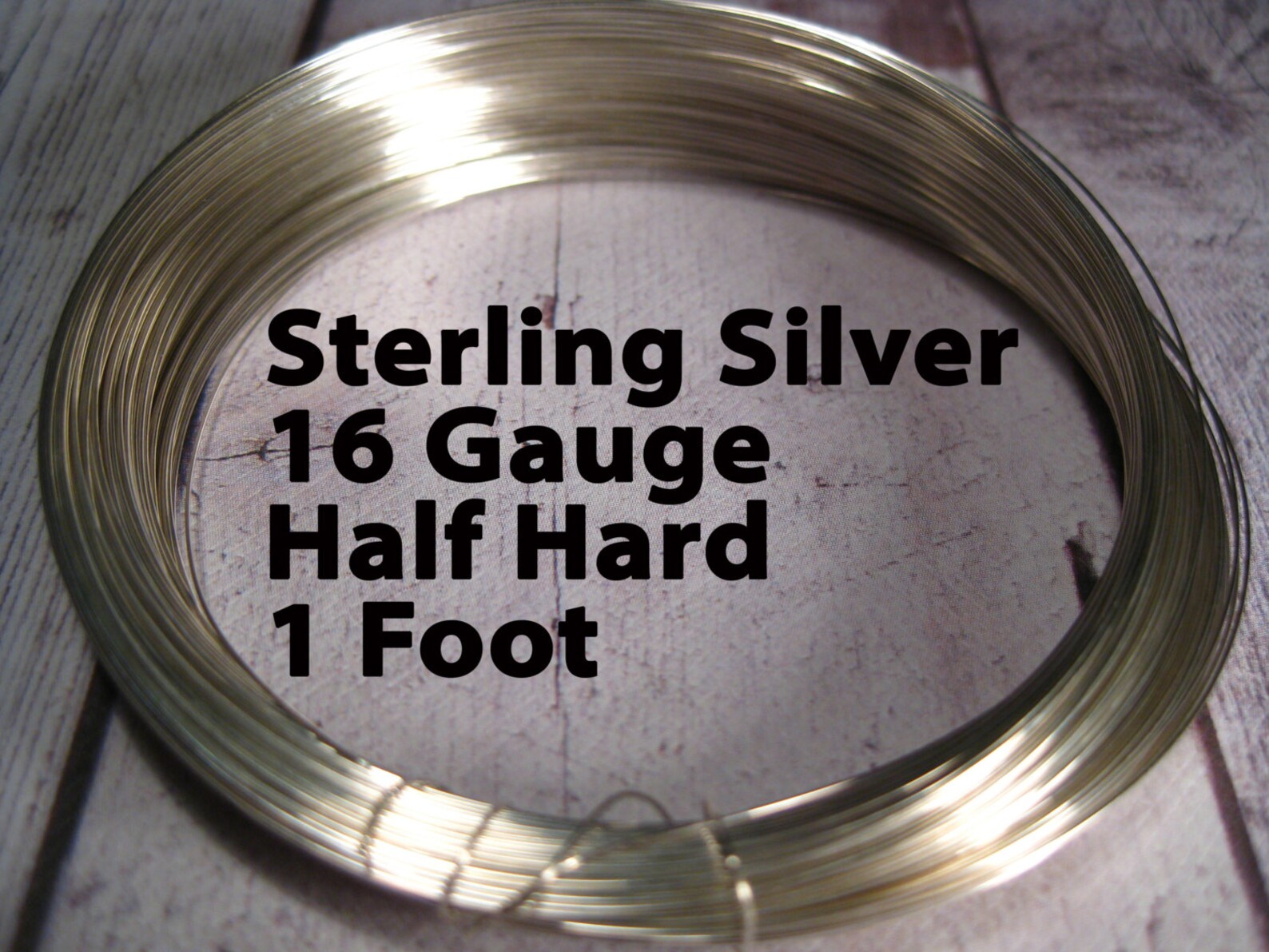 Sterling Silver Wire 16 Gauge 1 FOOT WHOLESALE Half Hard | Etsy