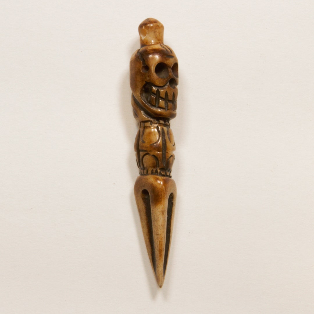 Phurba Tibetan Yak Bone, Hand Carved - Etsy