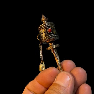 Mini Tibetan Prayer Wheel Hand Made Tibetan Om Mantra Prayer Wheel - Etsy
