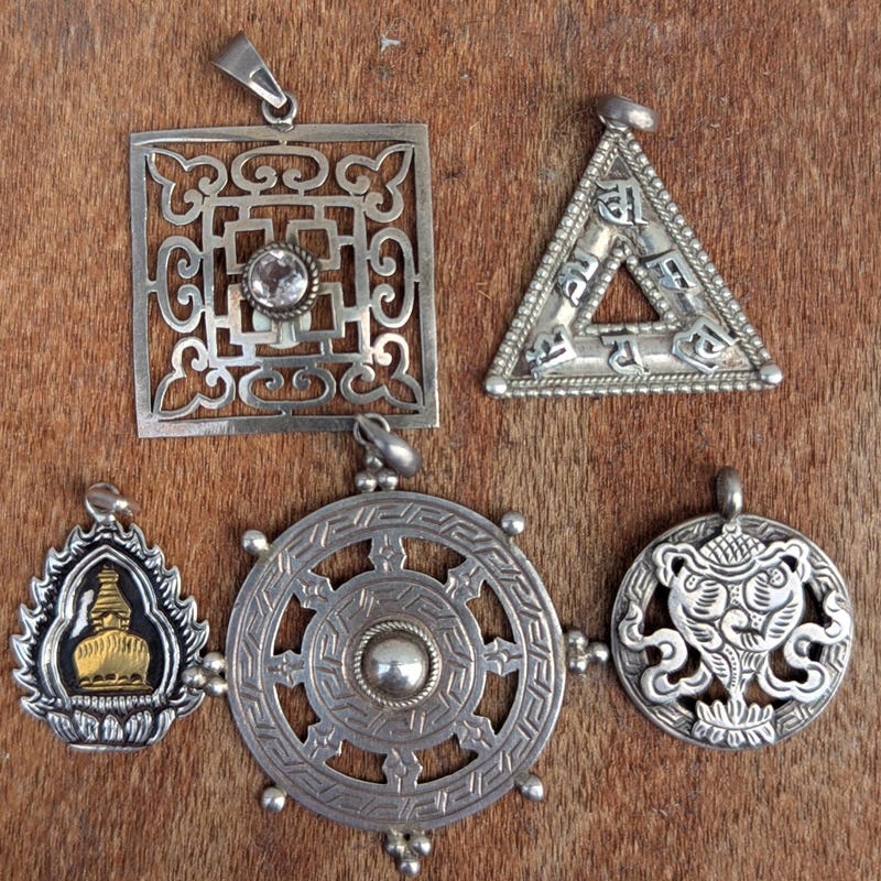 Tibetan Silver Charm - Etsy