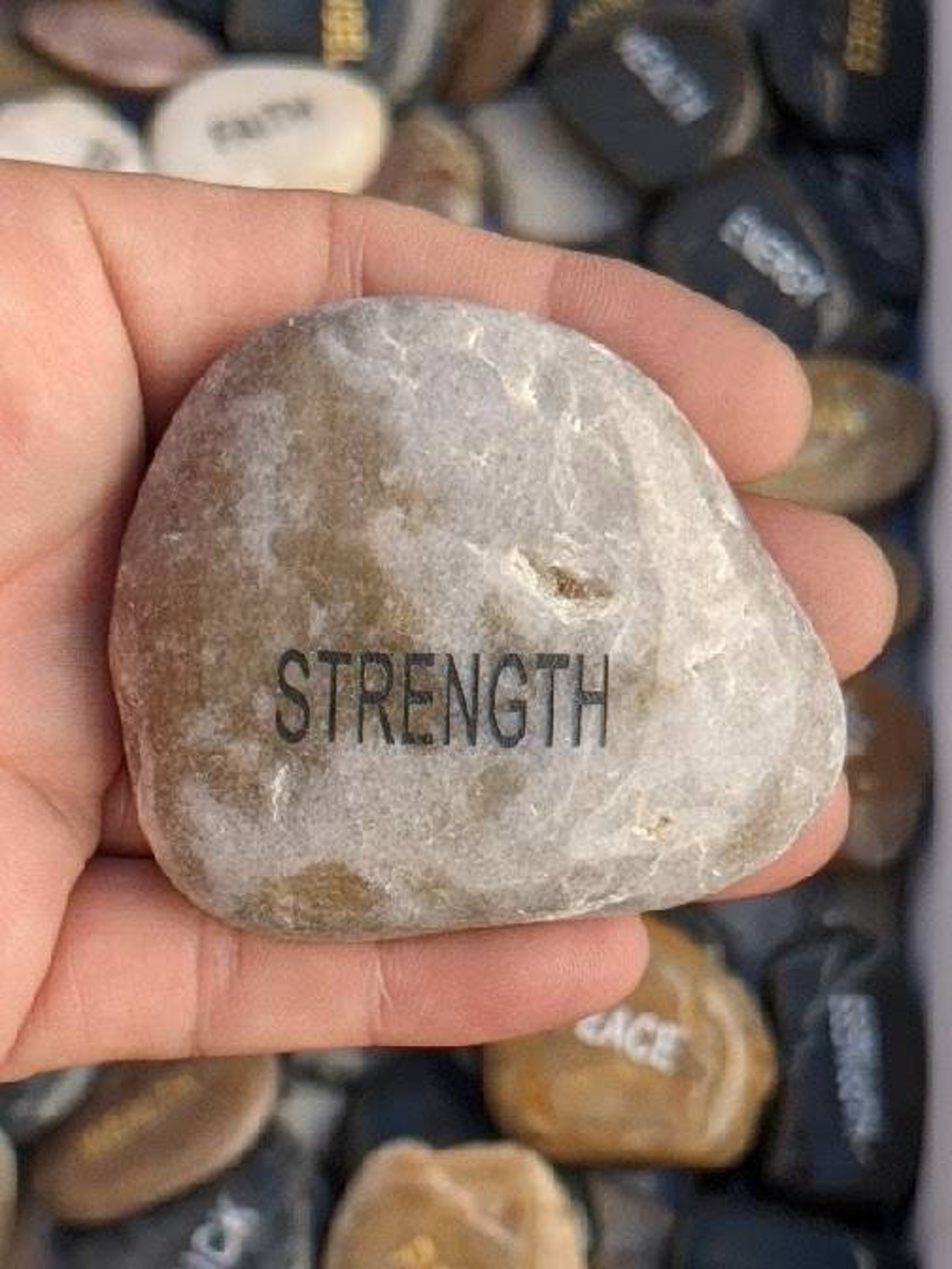 Engraved River Rock Word Stones Single Words, Sold Individually - Etsy