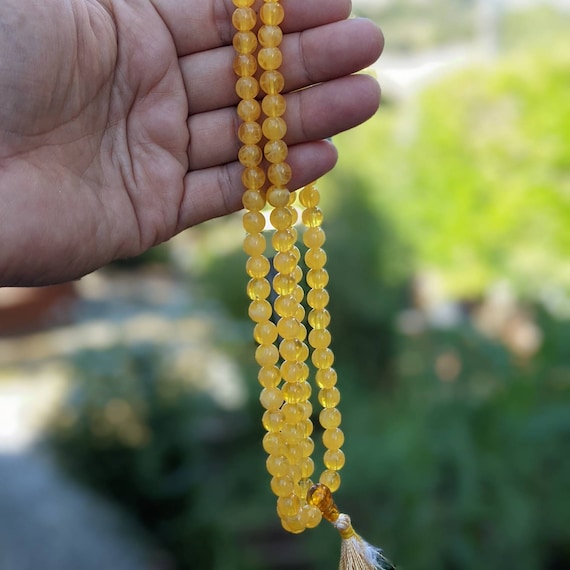 IMITATION AMBER MALA Baltic yellow amber mala 8mm-10m… - Gem