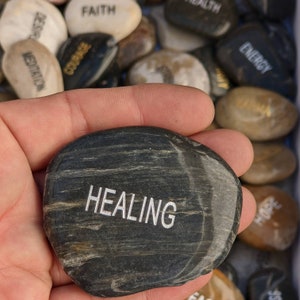 Engraved River Rock Word Stones Single Words, Sold Individually - Etsy