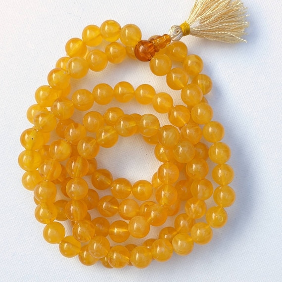 IMITATION AMBER MALA Baltic yellow amber mala 8mm-10m… - Gem