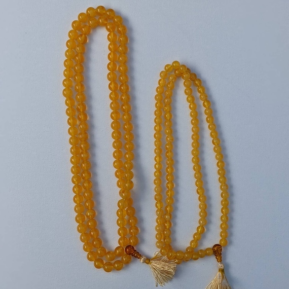 IMITATION AMBER MALA Baltic yellow amber mala 8mm-10m… - Gem