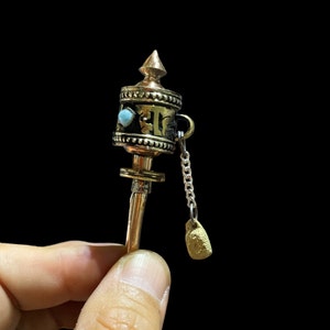 Mini Tibetan Prayer Wheel Hand Made Tibetan Om Mantra Prayer Wheel - Etsy