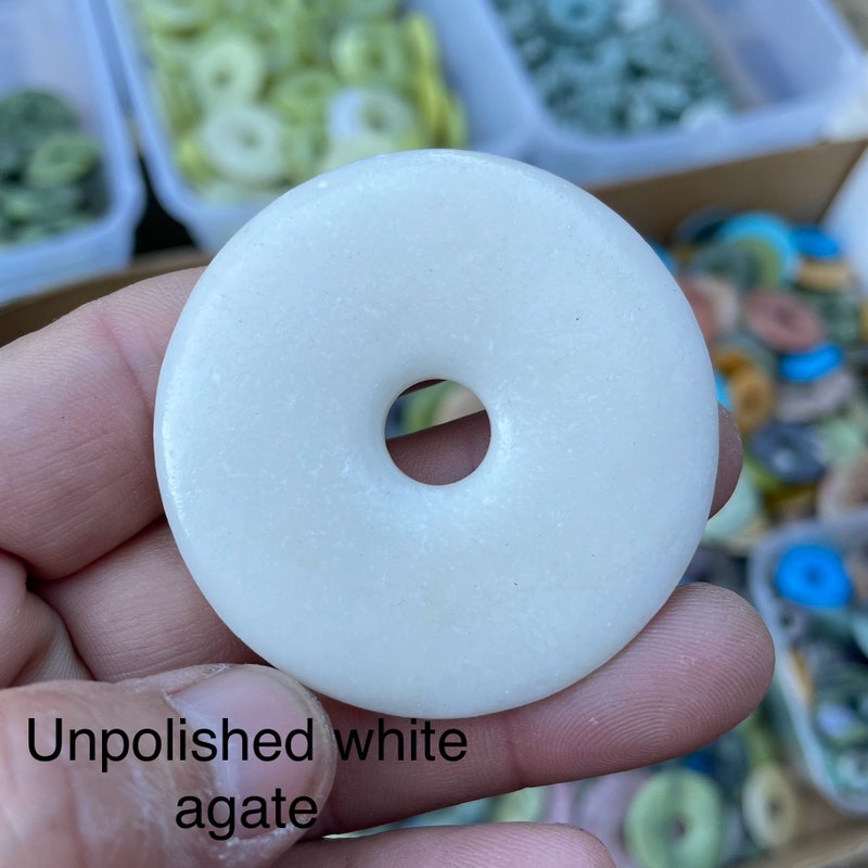 Stone Donut Pendant - Etsy